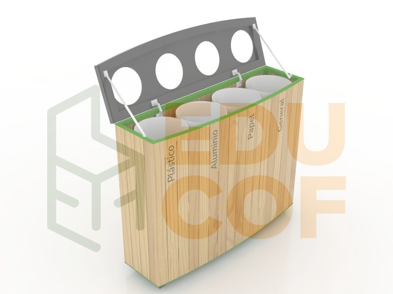 Contenedor segregado x 4 - Educof