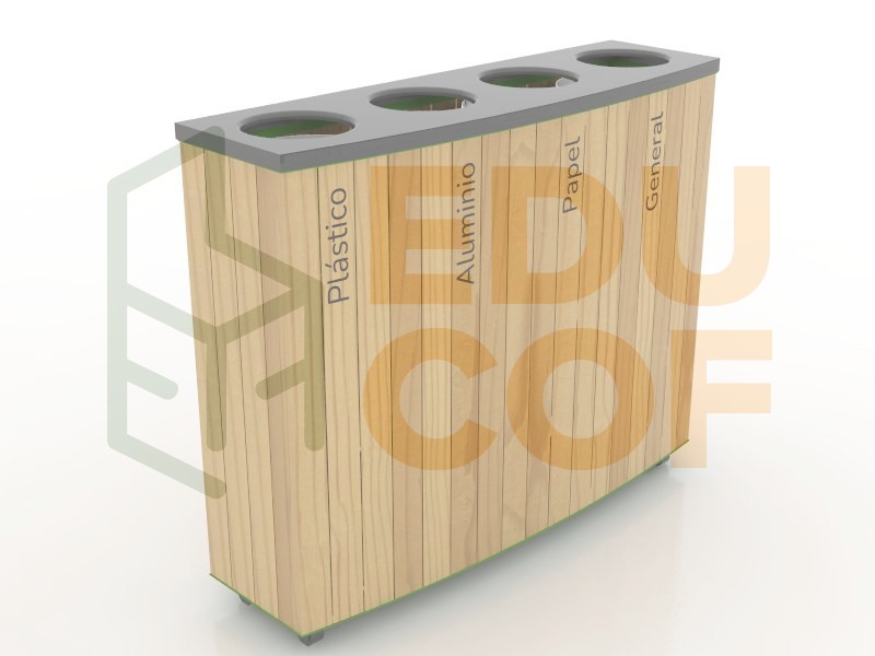 Contenedor segregado x 4 - Educof